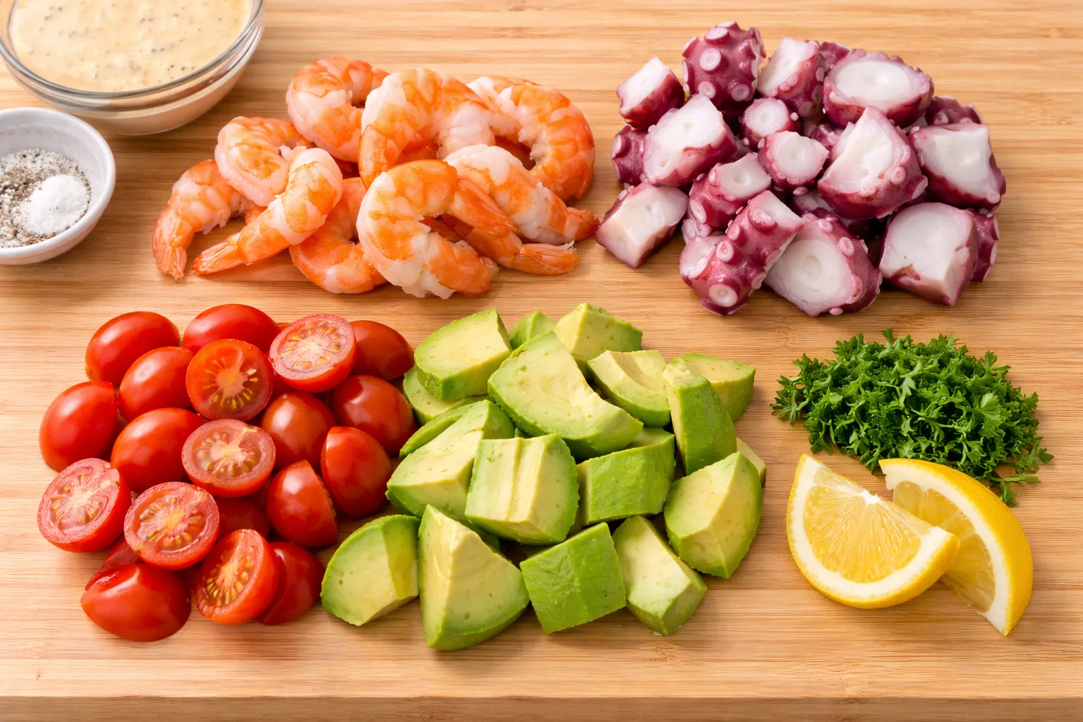 Marinated Octopus and Shrimp: 4 Easy Steps for a Japanese Salad