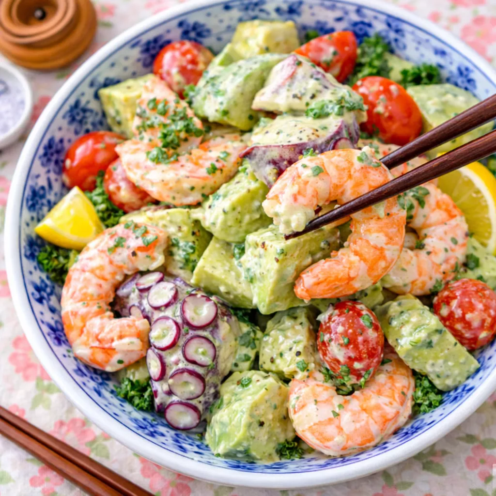 Marinated Octopus and Shrimp: 4 Easy Steps for a Japanese Salad